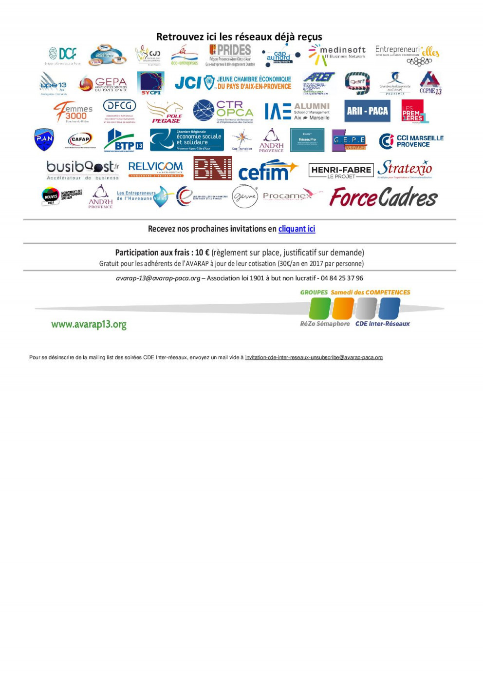 La CDE Inter-réseaux reçoit le Réseau Entreprendre Provence | IAE AIX ...
